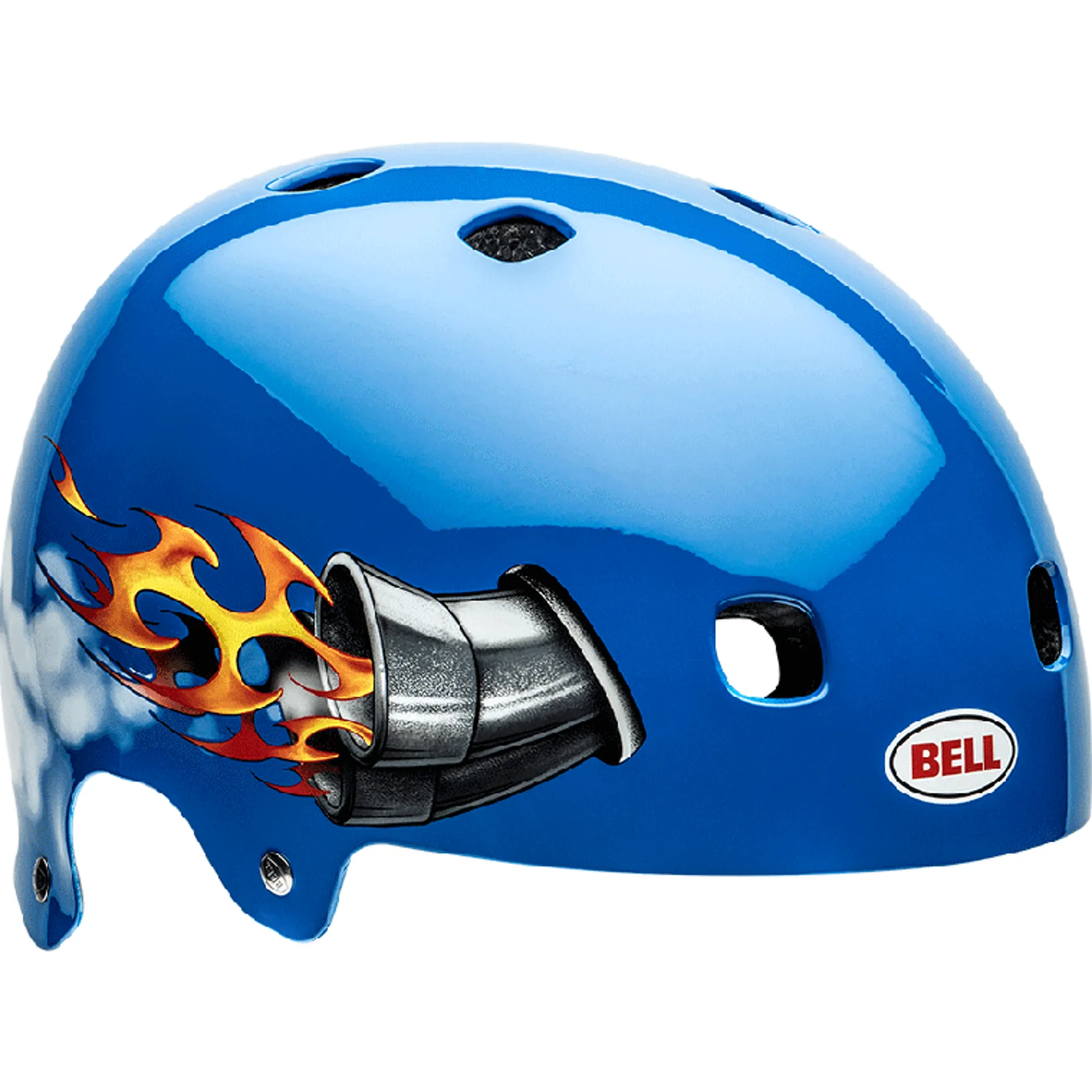 Bell Segment Junior Graphics Kids Helmet Blue Nitro