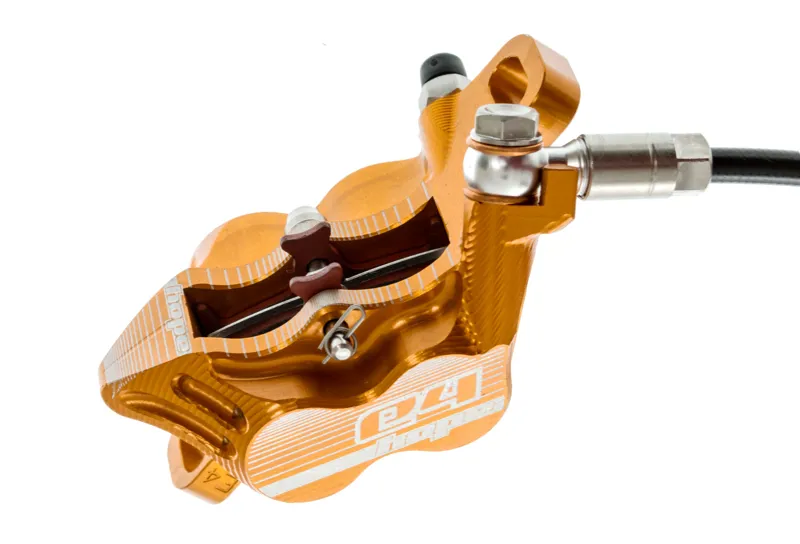 Hope Tech 3 E4 - No Rotor - Orange - Standard Hose