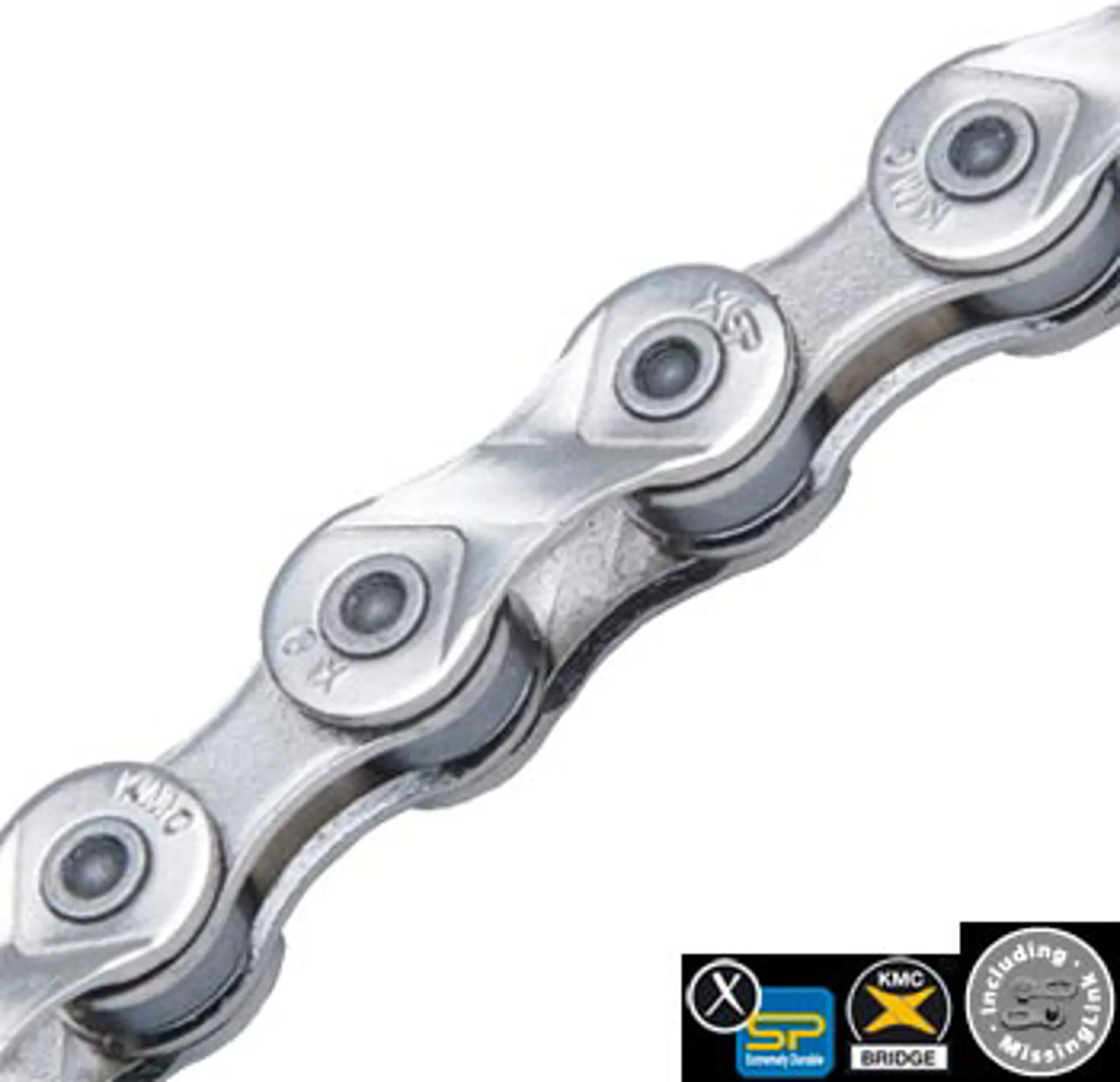 KMC X8-99 Silver Chain 116L 8 speed Road and MTB Chain
