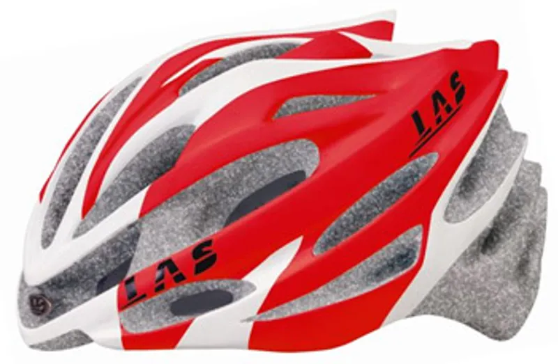 Las Asteroid Road Helmet White/Red