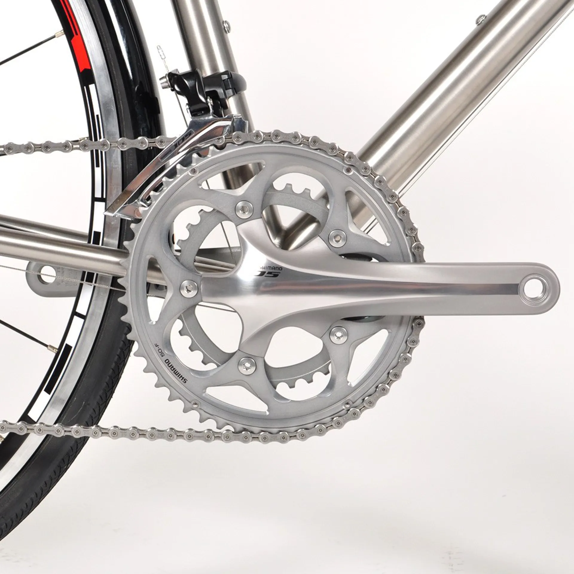 Lynskey Viale Titanium Commuter Touring Road 105 Bike Silver Seri