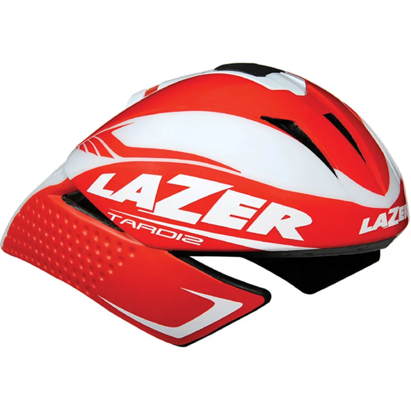 Lazer Tardiz Aero/ TT Helmet Cyan Red / White