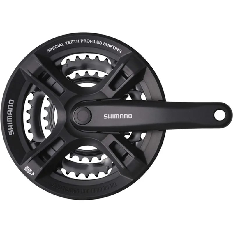 Shimano FC-M171 chainset with chainguard - 48 / 38 / 28T 170 mm