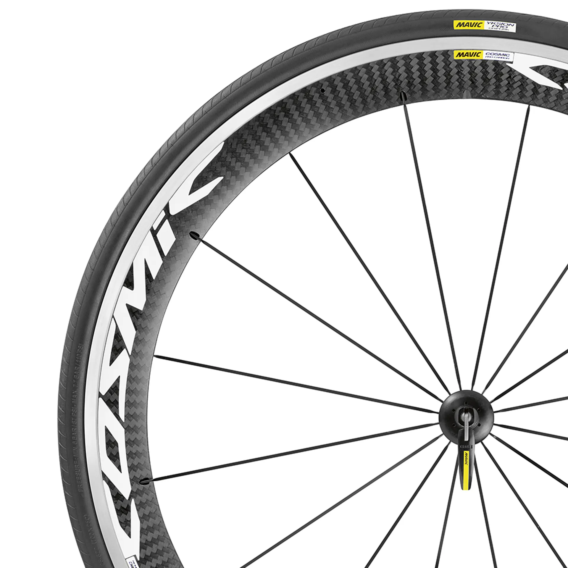 Mavic Cosmic Pro Carbone White 23 2016 Front Wheel