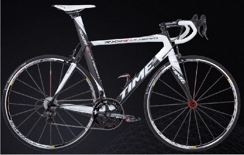 Time RXRS White Silver Super Record Road Bike 2012