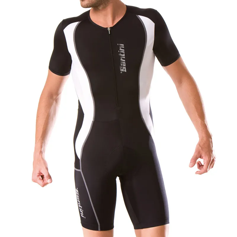 Santini Shadow Skin Suit Black