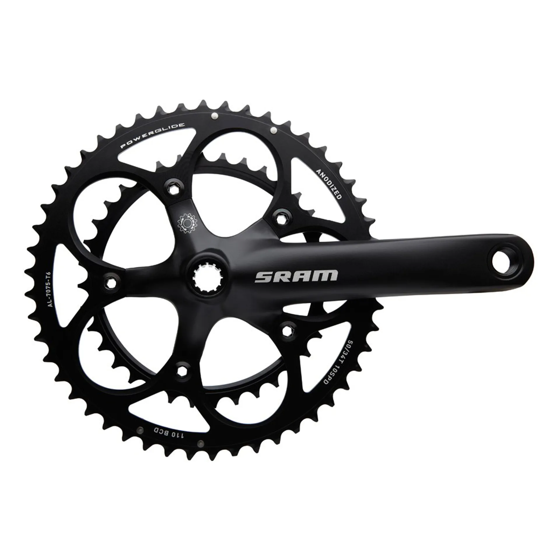 SRAM S100 Chainset 1.1 Courier 48t Blast Black 68 PowerSpline