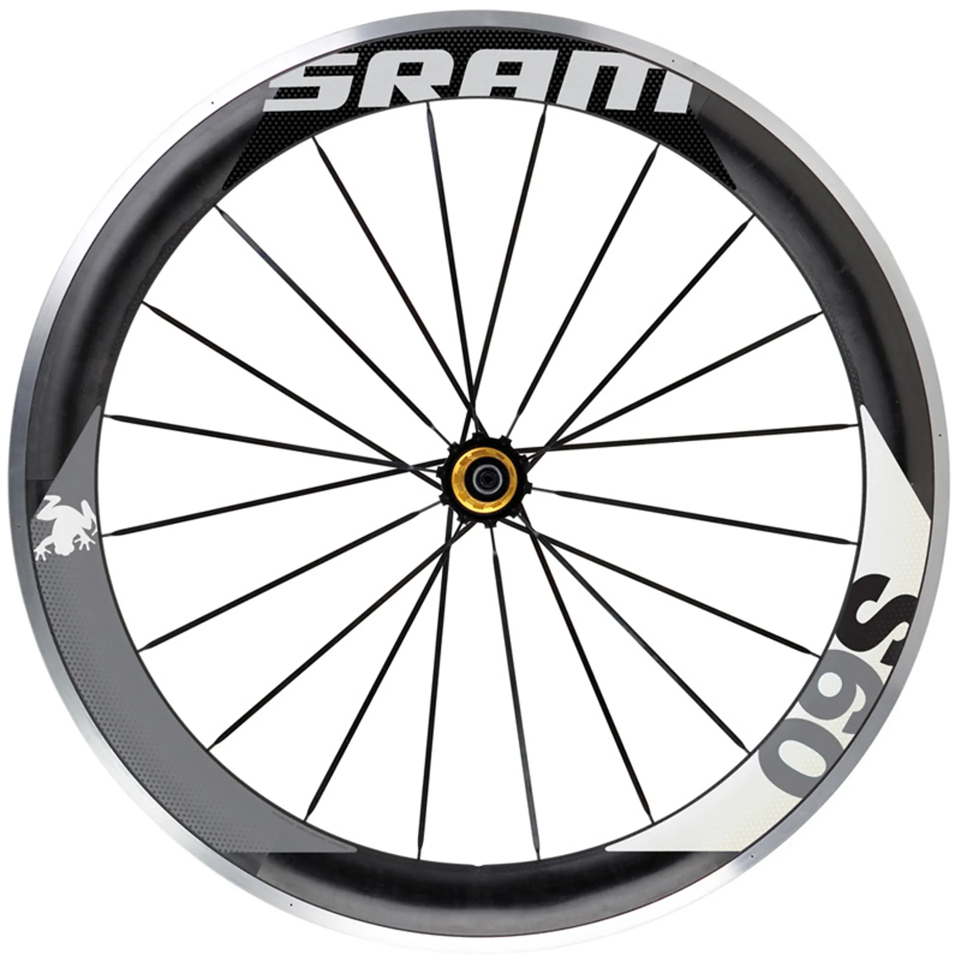 SRAM S60 Wheel 60mm Rim Rear Clincher 700C Black Hub and spokes ...