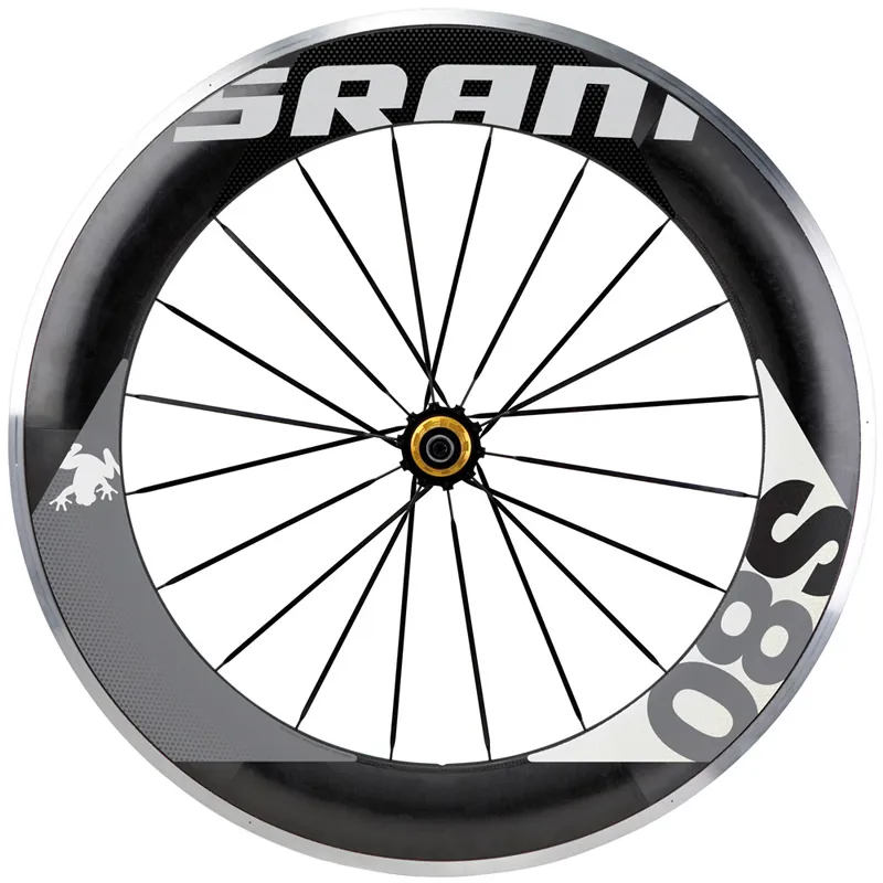 SRAM S80 Wheel 80mm Rim Rear Clincher 700C Black Hub and spokes ...